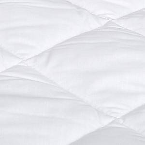 Amazon Basics Hypoallergenic Quilted Mattress Topper Pad Cover - 18 Inch Deep, Twin XL, White