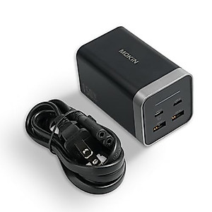 MOKiN 150W USB-C Charging Stations, GaN II PD 3.1 Wall Charger, 4-Port, for iPhone, Galaxy, iPad, MacBook, Dell, HP and More.