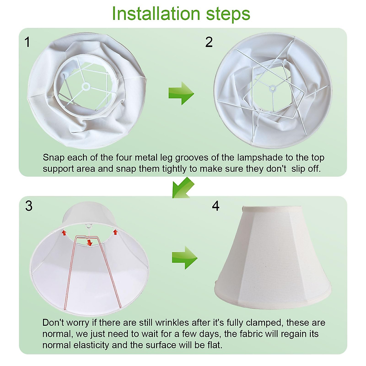 Thuipwroen Double Lamp Shades 6x12.5x9 inch,White Lampshades set of 2 Natural Linen Hand Crafted Lampshades Large