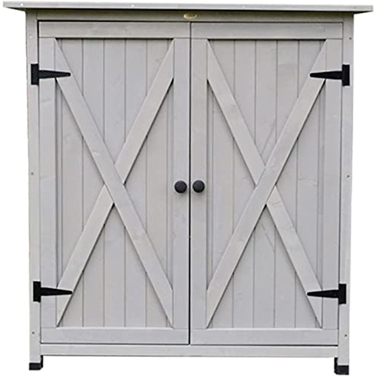 MUWIZ Outdoor Storage Shed, Storage Shed and Tool Shed Garden Rainproof Box, Table Waterproof Sunscreen Farm Tools Garden Balcony Storage Arrangement Cabinet