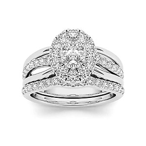 MOTIEL 10K 14K 18K Gold Moissanite Engagement Rings for Women, Wedding Band Anniversary Jewerly Gift for Lovers, Adjustable Size 4-12