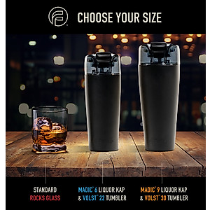 Flaskap Madic 6oz/9oz Drinking System: Compatible with Most 20oz Tumblers, Tumbler Accessories, Leak Proof Lid, Tumbler Attachment