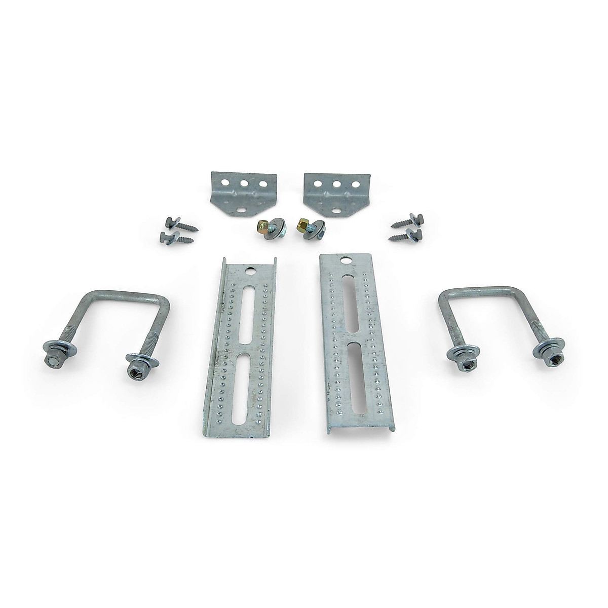 Sturdy Built (2) 10" Galvanized Swivel Top Bunk Bracket Kit with Hardware for 3x3 Boat Trailer Crossmember