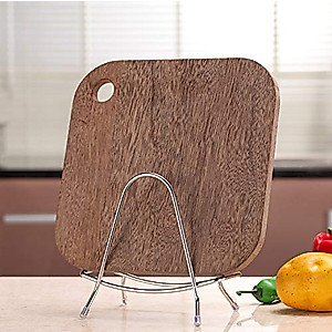 Cutting Board Storage Rack Stainless Steel Wire Chopping Board Board Holder Stand fit for Kitchen Organizer Drying Rack fit for Kitchen Storage
