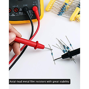 ELEGOO 17 Values 1% Resistor Kit Assortment, 0 Ohm-1M Ohm (Pack of 525) RoHS Compliant for Electronic Projects