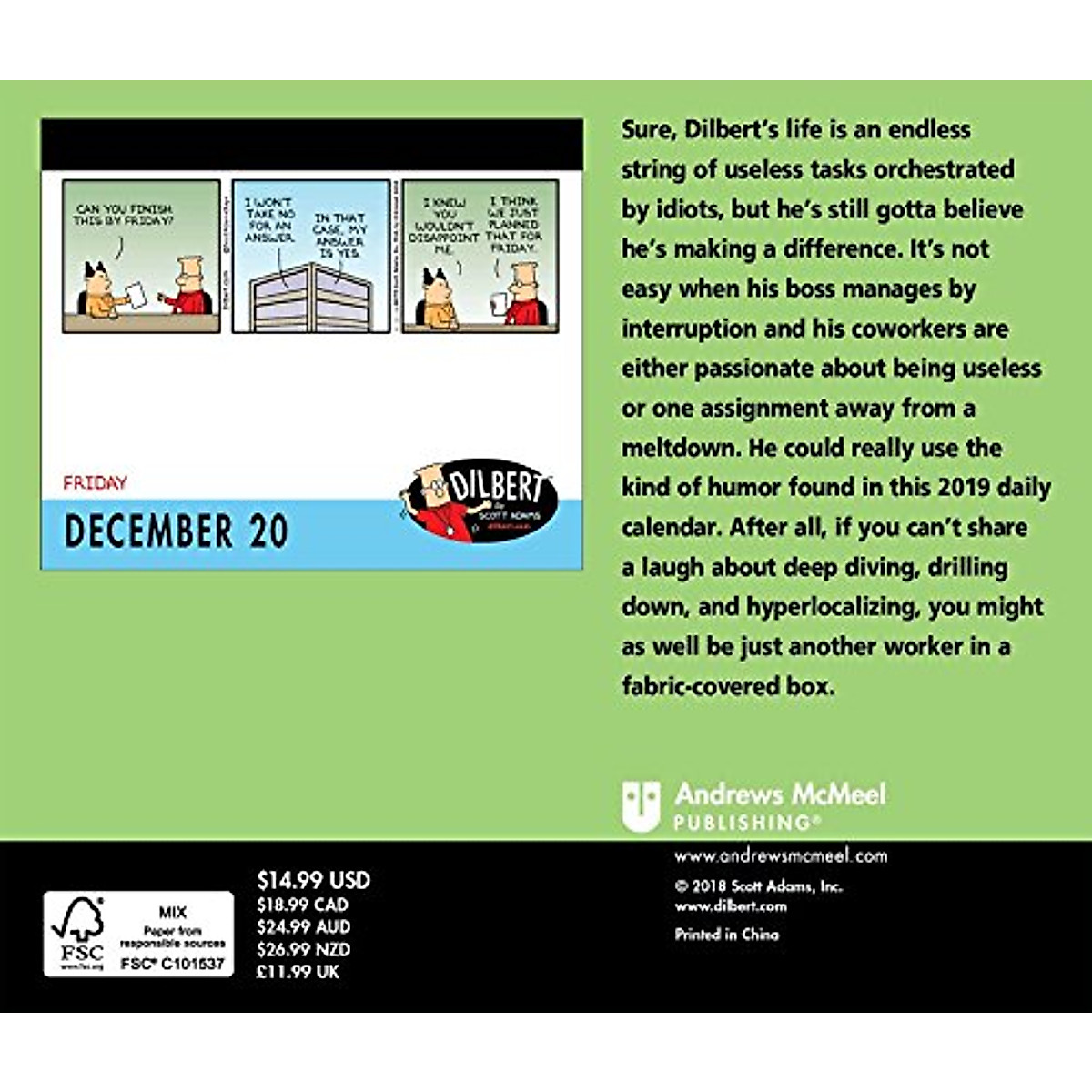 Dilbert 2019 Day-to-Day Calendar