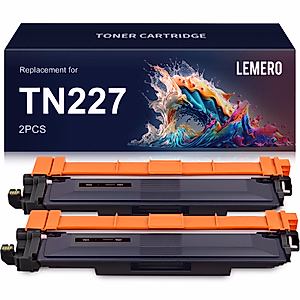 LEMERO Compatible Toner Cartridge Replacement for Brother TN227 TN223 TN227bk High Yield for MFC-L3770CDW HL-L3270CDW HL-L3230CDW HL-L3290CDW HL-L3210CW MFC-L3710CW MFC-L3750CDW Printer (2 Black)