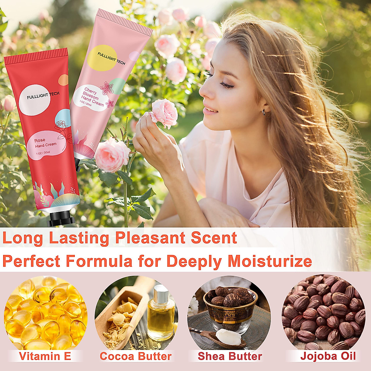 Lotion Sets for Women Gift W/Lip Gloss Lip Balm Travel Size Hand Cream Lipstick Primers Unique Christmas Stocking Stuffers Birthday Gifts for Womens Teen Girl Mom Her Wife Sister Friends Mother in Law