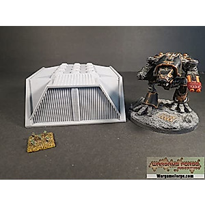 Military Hangar 6mm/8mm Tabletop Terrain Compatible with Epic, Adeptus Titanicus, Hex Maps