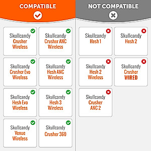 WC Wicked Cushions Extra Thick Earpads for Skullcandy Crusher/Evo/Hesh 3 Headphones & More | Improved Durability & Thickness for Improved Comfort and Noise Isolation | Purple Speed Racer