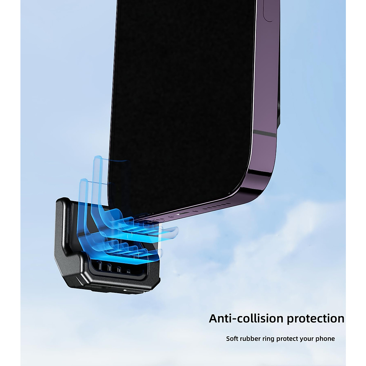 Kewig Motorcycle Phone Mount, Bike Phone Mount with Quick Install Handlebar Clamp, Scooter ATV Motorcycle Cell Phone Holder Cradle with Aluminum Alloy Sturdy Mounting Base, Fit for 4-7" Phones