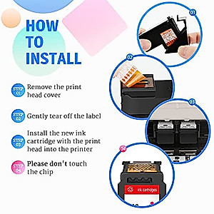 Topkolor Higher Yield 245XL 246XL Remanufactured Ink Cartridge Replacement for Canon 245 and 246 for Pixma MG2522 MG2420 MX490 IP2820 MG2920 MG2922 MG2924 MG2520 MX492 Printer (1 Black 1 Tri-Color)