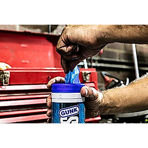 GUNK MPDW30 Multi-Purpose Degreasing Wipes 30-Count 8 x 12 inch 2-Sided Smooth or Scrubby Texture