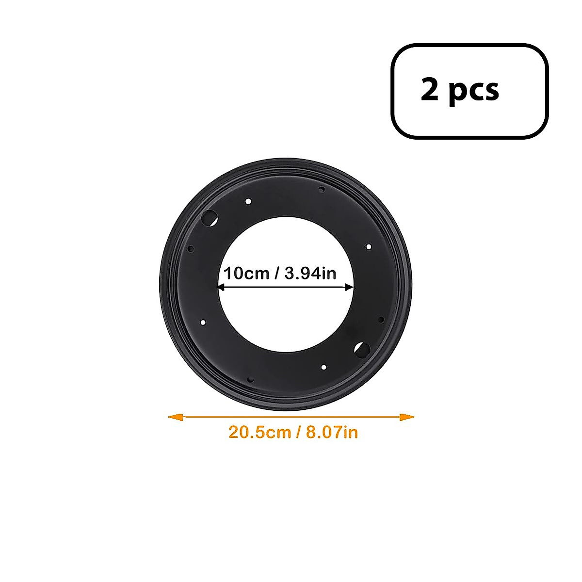 Lazy Susan Square Turntable Bearings 4Pack 3Inch Steel Rotating Bearing Swivel Plate Lazy Susan Hardware Base Parts Kit for Serving Trays Kitchen Cabinet Craft Project (3 Inch, 4)