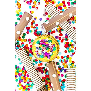 Peachy Party Poppers Confetti Cannons, Modern Biodegradable Wedding Confetti Cannon, Confetti Poppers for Send Off, Wedding, New Years Eve, Party Supplies