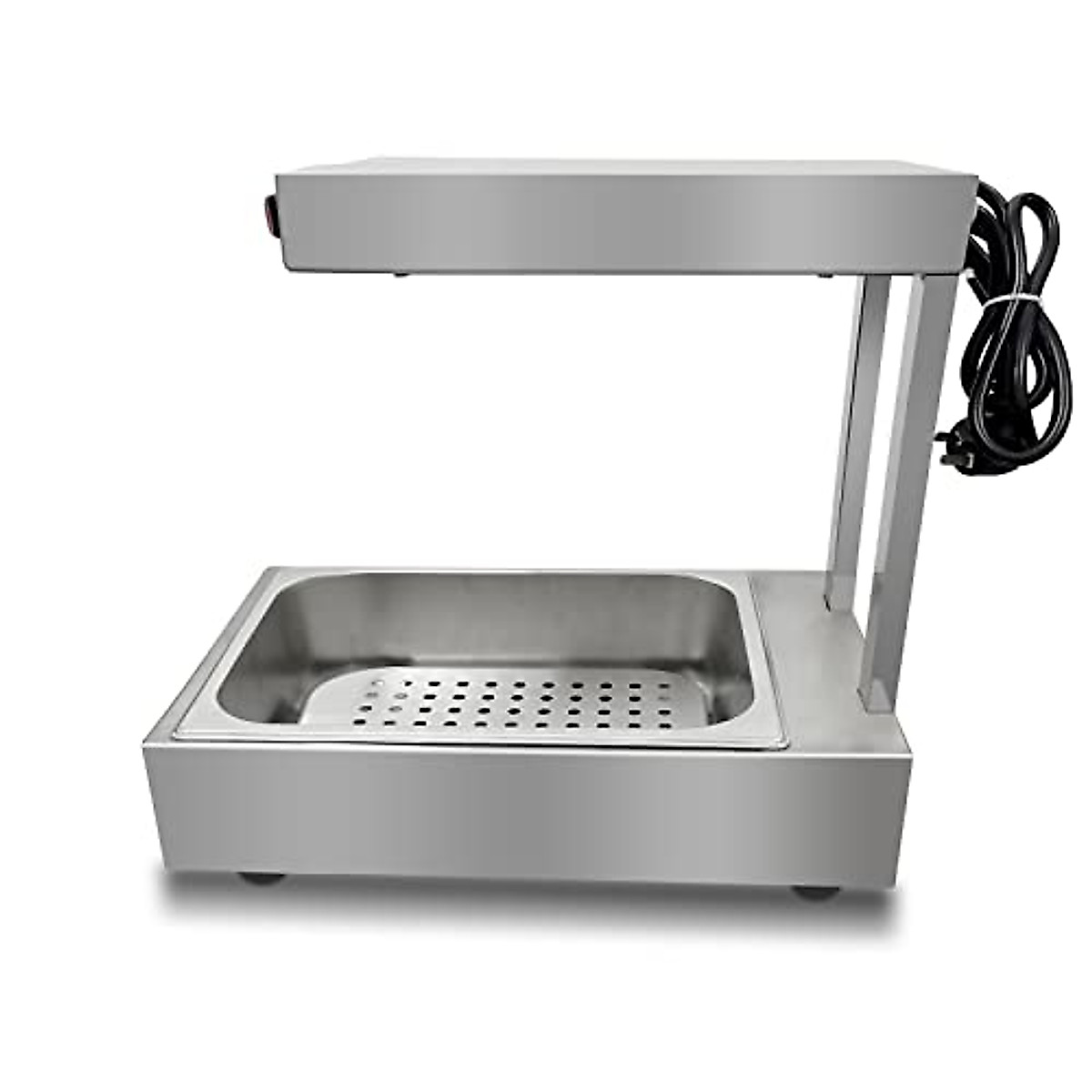 Free Standing French Fry Warmer Commercial Fries Dump Station Restaurant Heat Lamp for Food Warming Infrared(DH-313)