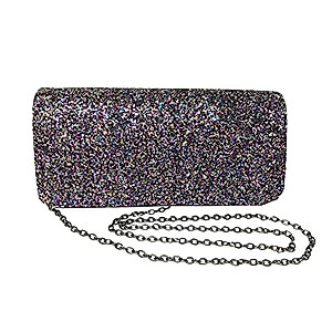 sioglam Rhinestone Evening Clutch Sparkling Diamonated Purse for Women Girls Prom Cocktail Party Wedding Night Out Bag