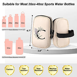 Water Bottle Pouch for Stanley - Water Bottle Pouch - Alphabet Cup Pouch Bag for Stanley Cup 18-40 Oz, Water Bottle Holder with Zipper for Stanley Cup(C)