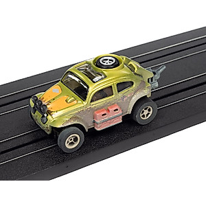 Auto World Xtraction 1965 Volkswagen Baja Bug (Green) HO Scale Slot Car