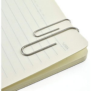 Vinaco Paper Clips Non Skid, 500PCS Medium and Jumbo Paper Clips (1.3 inch & 2.0 inch), Durable & Rustproof, Coated Paper Clip Great for Office School and Personal Use