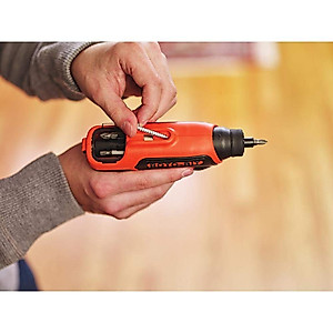 Black & Decker BDCS50C 4V Roto-BIT Storage Screwdriver with 42-Piece Standard Screwdriver Bit Set