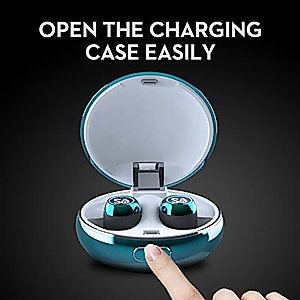 MIFO S Active Noise Cancelling True Wireless Earbuds, Bluetooth 5.2 Wireless Sport Headphones, ENC Noise Cancelling, IP67 Waterproof Wireless Earbuds with 3 Modes, Built-in 6 Microphone(Blue)