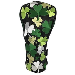 ReadyGOLF Shamrocks All-Over Embroidered Driver Headcover