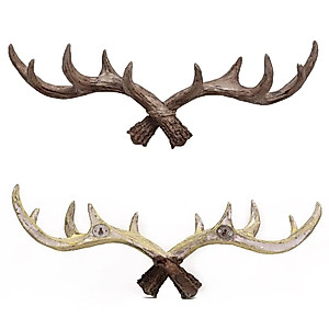 Wall Mount Hook,Coat Rack Wall Mounted,Retro Antlers Hook Decoration Wall Mount Hook Heavy Duty Hanger Towel Rack Light Color