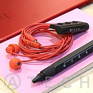 ATECH Ultra Flexible Silicon Sleeping Earbuds with Microphone Earplugs for Sleeping, Insomnia, Snoring, Air Travel, Relaxation, ASMR (Type 1 (S/M), White)