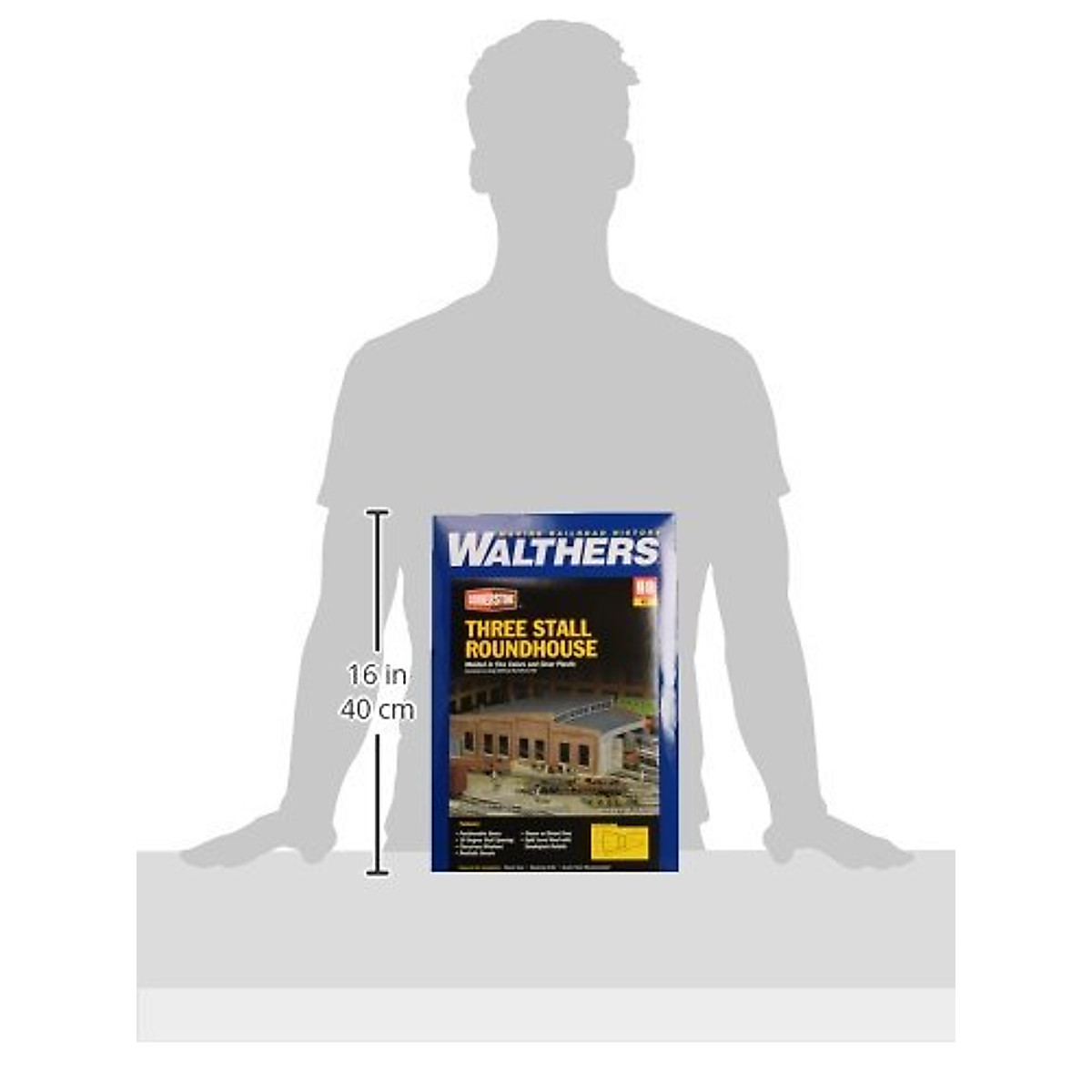 Walthers Cornerstone HO Scale Model Roundhouse, 8