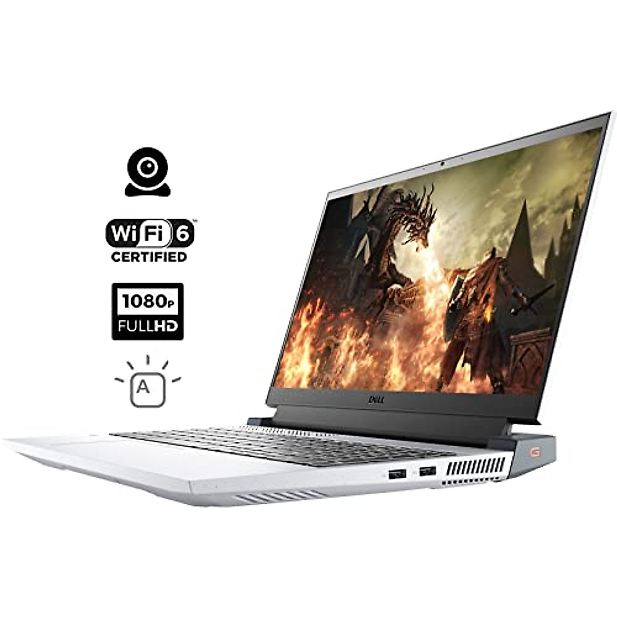 Dell 2022 Newest G15 Gaming Laptop, 15.6'' FHD 120Hz Display, AMD Ryzen 7 5800H 8-Core Processor, GeForce RTX 3050 Ti, 64GB RAM, 1TB SSD, Webcam, HDMI, Wi-Fi 6, Backlit KB, Windows 11 Home, Grey Gray