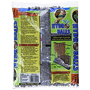Zoo Med HydroBalls Lightweight Expanded Clay Terrarium Substrate, 2.5 Pounds