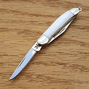 S.S. Folding Knives Tiny Copperhead Open Folding Pocket Knife Stainless Blade Mother Of Pearl Handle Outdoor Survival Hunting Knife for Camping by Survival Steel