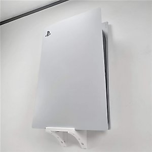 3D Cabin PS5 Wall Mount Wall Bracket Holder Stand for Play Station 5 Digital White Left