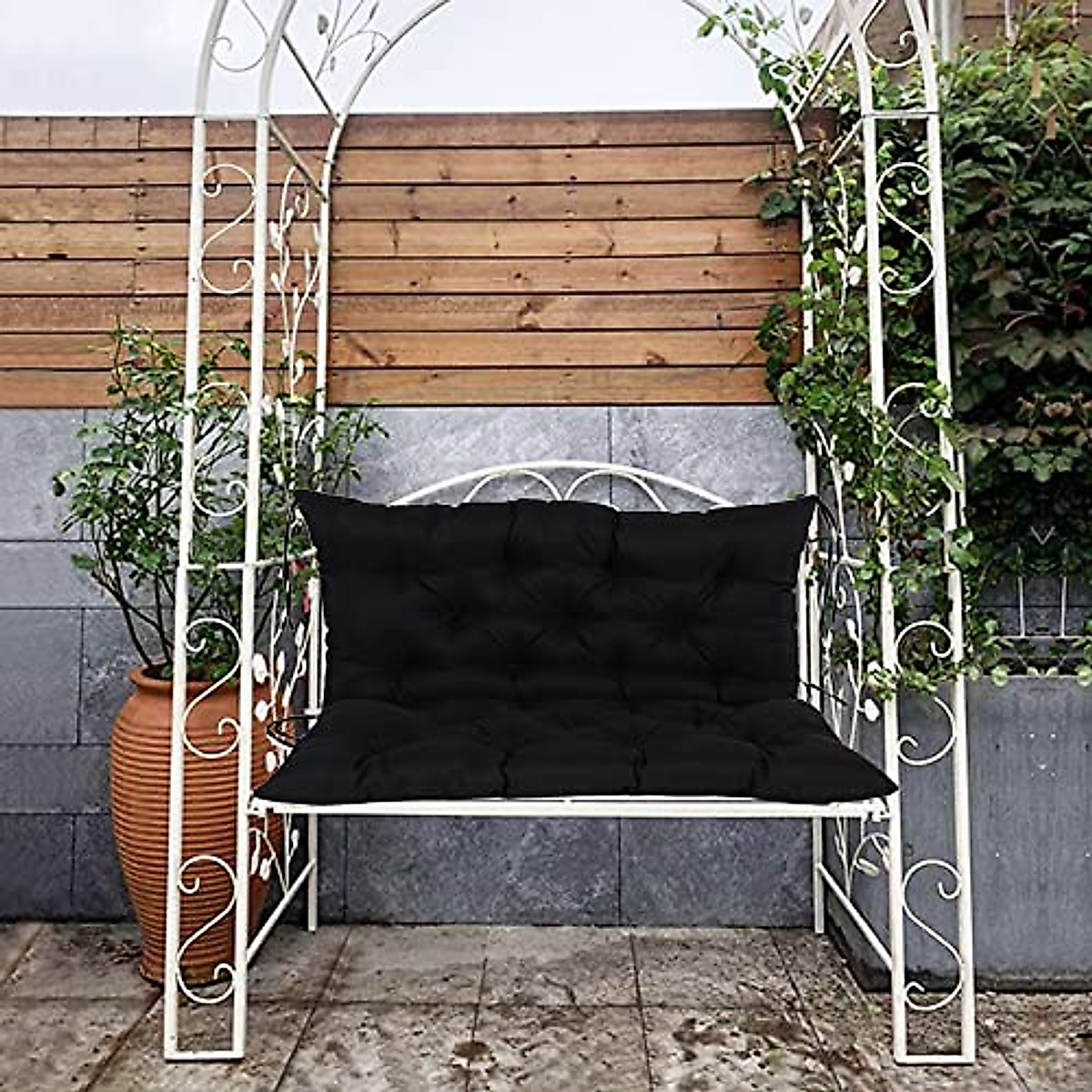 Waterproof Seat Cushions Replacement Swing Chair Cushions Hanging Basket Chair Cushions 2-3 Seater Bench Cushion Pad for Indoor Outdoor Patio Garden Poolside Balcony