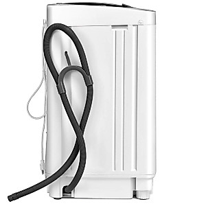 ARLIME Portable Washing Machine, Full-Automatic 8 lbs Capacity Laundry Machine w/Drain Pump, Ideal Compact Single Tub Clothes Washer & Spinner for RV, Dorm, Apartment Living