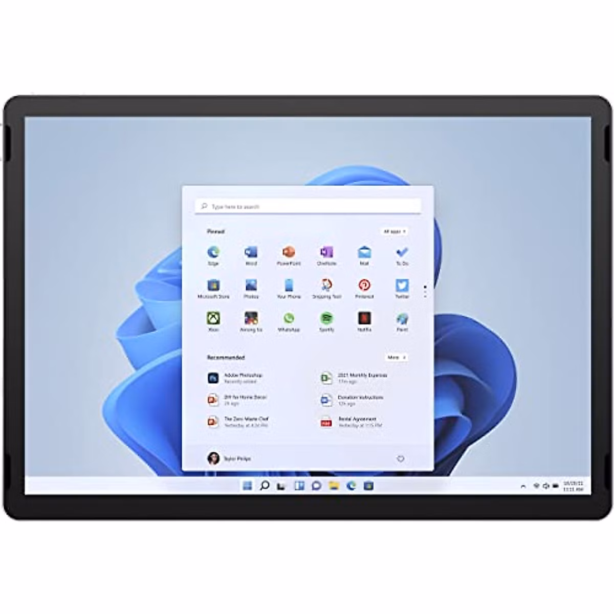 HP 11m-be0013dx Tablet 11-inch Touchscreen 2 in 1 Intel Pentium Silver N6000 4GB LPDDR4X RAM 128GB SSD Intel UHD Graphics Windows 11 Home S Wifi Bluetooth Micro SD Card Reader Natural Silver (Renewed)