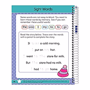 Wipe Clean Kindergarten Workbook for Kids Ages 5-6: All Subjects Including Writing, Math, Sight Words, Phonics, Reading, Addition and Subtraction, and More! Includes Dry Erase Marker