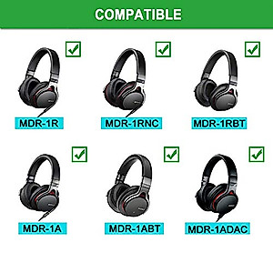MDR-1A Headband Cover, Replacement Top Headband Protector Pad Cushion Cover Repair Parts Compatible for Sony MDR-1R 1RNC 1RBT MDR-1A 1ADAC 1ABT Headphones (Black)