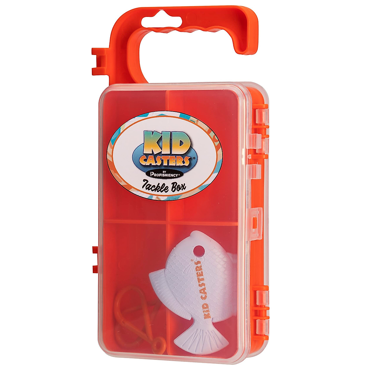 Kid Casters Tangle-Free Telescopic Fishing Rod, Tackle Box & Back Pack Complete Kit (Krazy Print)