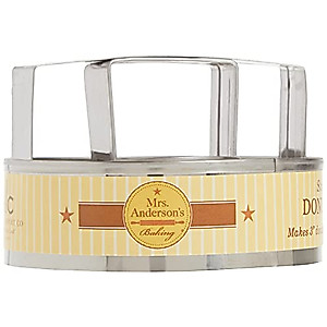 Mrs. Anderson’s Baking Donut Cutter with Handle, Stainless Steel, 3-Inches x 3-Inches
