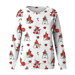 JJHAEVDY Christmas Fall Fashion Sweatshirts for Women Classic Sweatshirt Winter Letter Outfits Color Blocking Clothes Quarter Zip Sweatshirt Women Tunic(4-White,XX-Large)