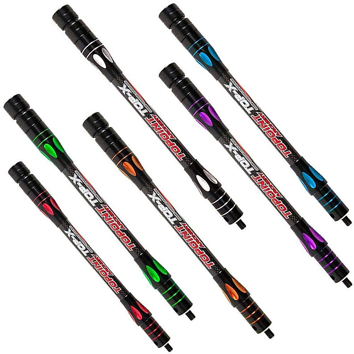 AMEYXGS Archery Balance Bar Balance Rod 10" 12" 15" Balance Side-Bar Carbon Stabilizer System Damping Rods Shock Absorber for Compound Recurve Bow (green, 10inch)