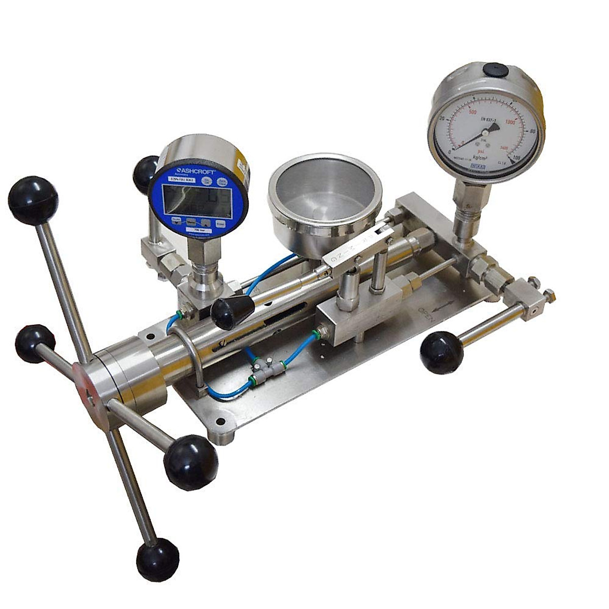 Bench Top Pressure and Vacuum Calibrator (Range: 0-1000 kg/cm²) for Calibration Laboratories, Pharmaceuticals, Petrochemicals Model: AI-PCAL1