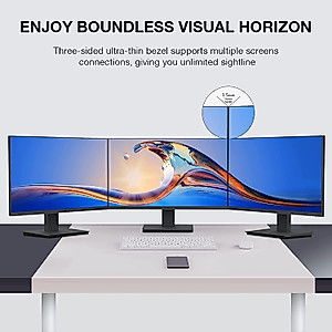 KOORUI 22 Inch Computer Monitor, FHD 1080P Desktop Display, 75HZ Ultra Thin Bezel/Eye Care/Ergonomic Tilt, HDMI VGA Ports LED Monitor for PC, VESA Mounting