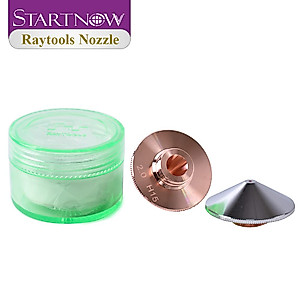 Startnow Original Raytools Fiber Laser Cutting Nozzle for BM109 BT210S Cutting Head D32mm Single Double Layer Laser Nozzles (S32-A Single Layer 1.5, 10 PCS)