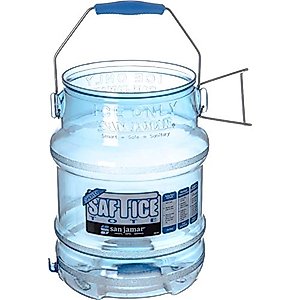 San Jamar Shorty Saf-T-Ice Commercial Ice Tote, 5 gal, (1 Pack)
