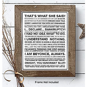 LARGE 11X14 - The Office Merchandise - The Office Merch - Michael Scott Poster - The Office Decor - The Office Gifts - The Office Wall Art- Boss Gifts for Men, Women - Funny The Office Quotes Wall Art