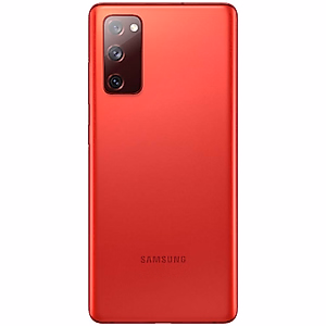 SAMSUNG Galaxy S20 FE (128GB, 6GB) 6.5" 120Hz AMOLED, Snapdragon 865, IP68 Water Resistant, Dual SIM GSM Unlocked (Global 4G LTE) International Model SM-G780G/DS (Wireless Charger Bundle, Red)