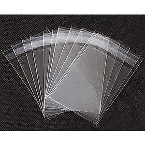 ericotry 100Pcs Clear Resealable Cello / Cellophane Bags Treat Bag Packaging Bags with Adhesive Closure Good for Bakery Candle Candies Cookies Snacks Poly Bags (9" X 12")